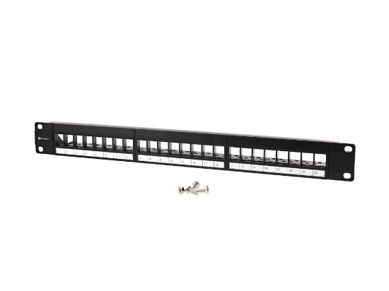 1U High-Density Blank Patch Panel - 24 Port | NetConnex, LLC