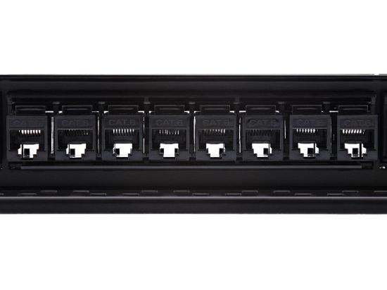 CAT6 High-Density Feed Through Patch Panel - 24 Port, 1U | NetConnex, LLC