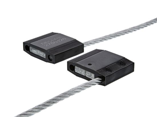 12 Inch Black Pull Tight Galvanized Steel Cable Seal, 5mm Wire ...
